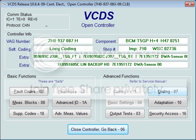 VCDS for dummies | VW T4 Forum - VW T5 Forum